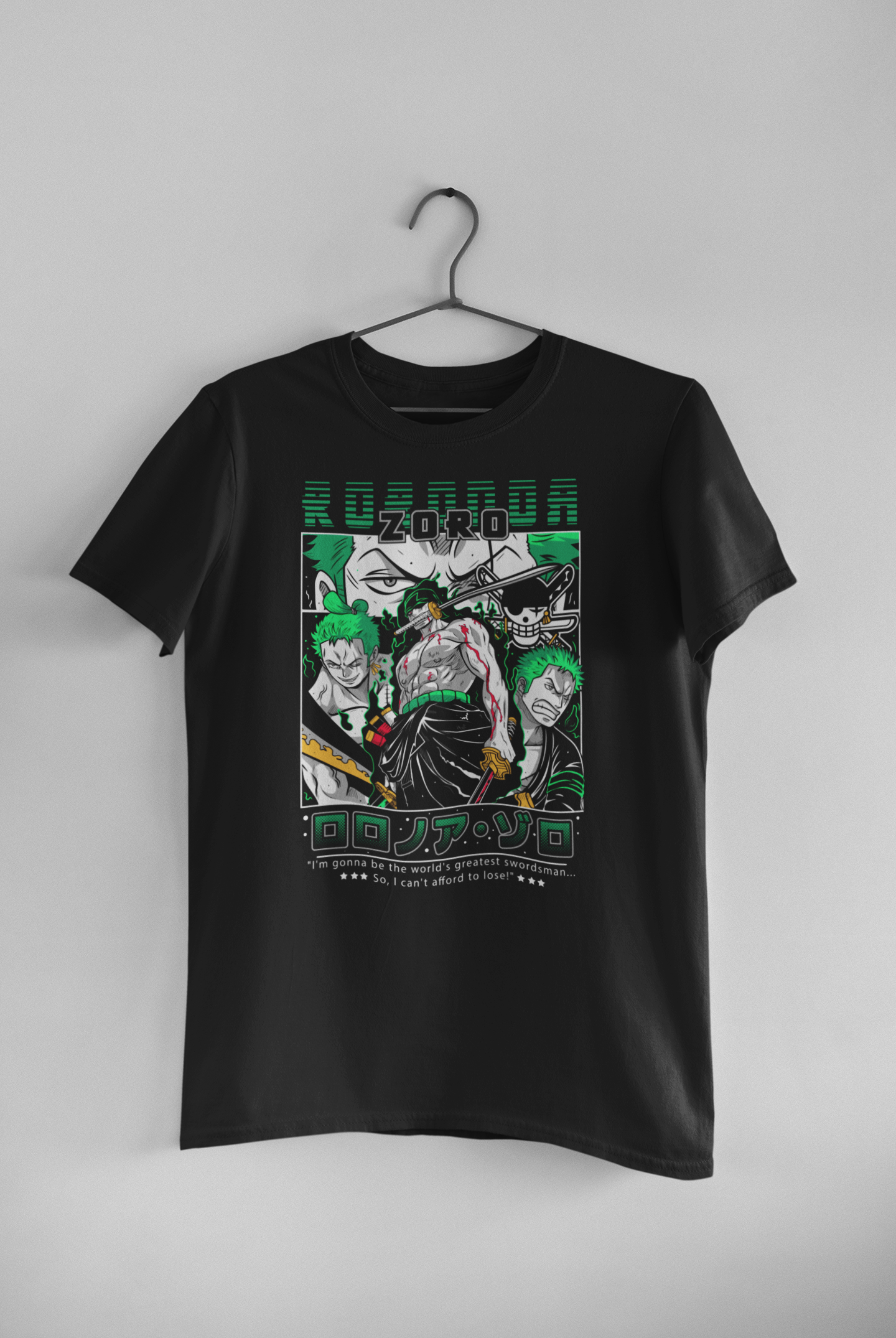 Roronoa Zoro – Three Swords Ronin Green Aura – Otaku Printworks